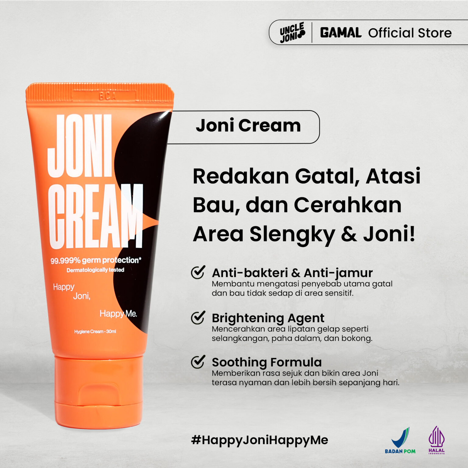 GAMAL | Joni Cream | 30ml | Dermatology Tested - GAMAL Men